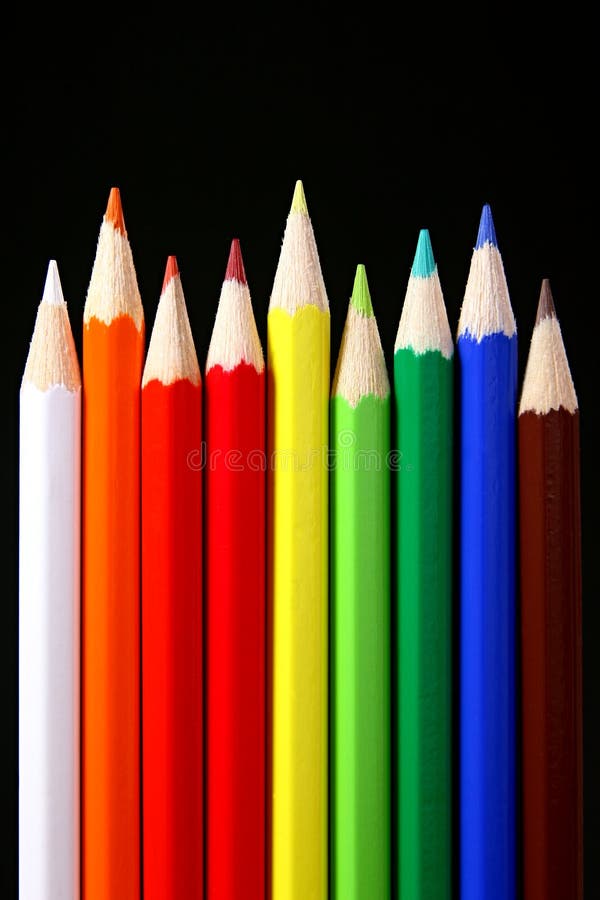 Matite colorati immagine stock. Immagine di illustrazione - 13818129