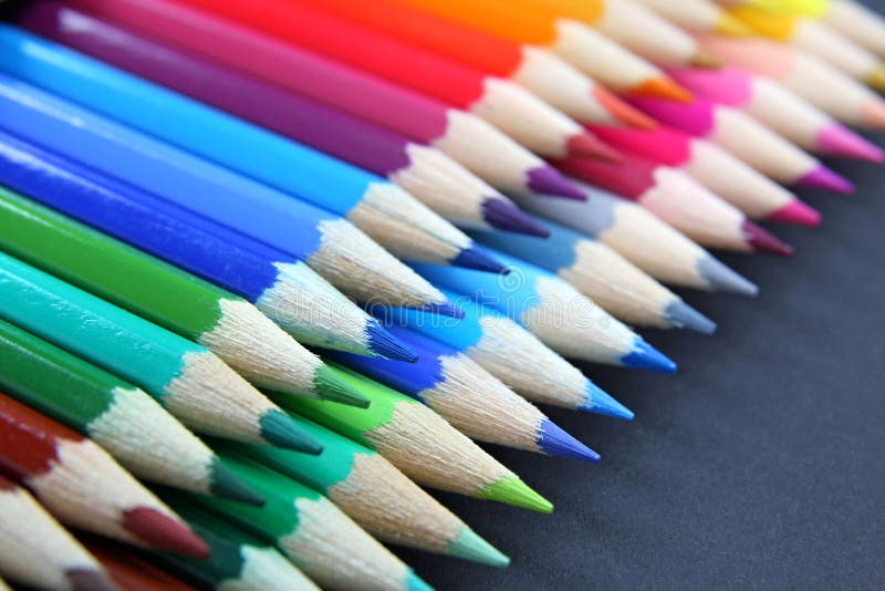 Matite colorate fotografia stock. Immagine di isolato - 13819134