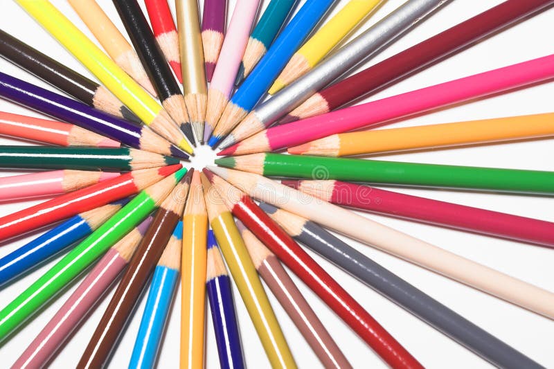 Matite colorate immagine stock. Immagine di asilo, imparare - 1875989