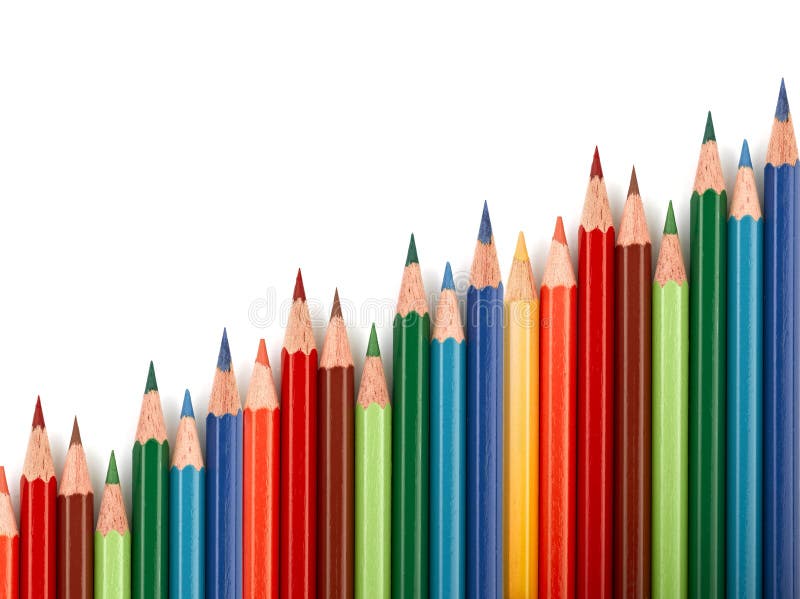 Matite colorate fotografia stock. Immagine di rovina - 25166914