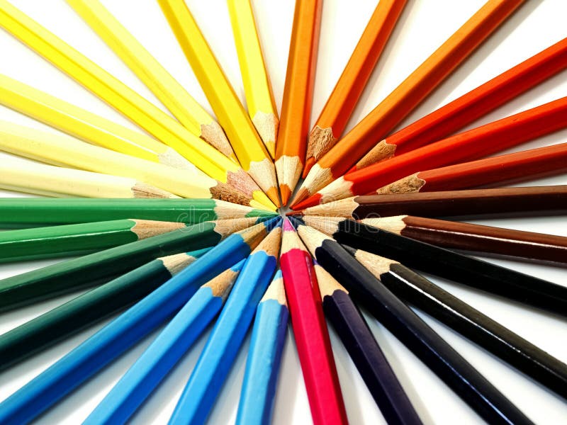 Matite colorate immagine stock. Immagine di bambini, verde - 5251021