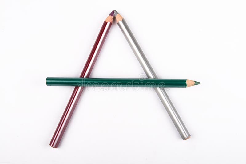 Matite a Forma Di Lettera a Fotografia Stock - Immagine di colori ...