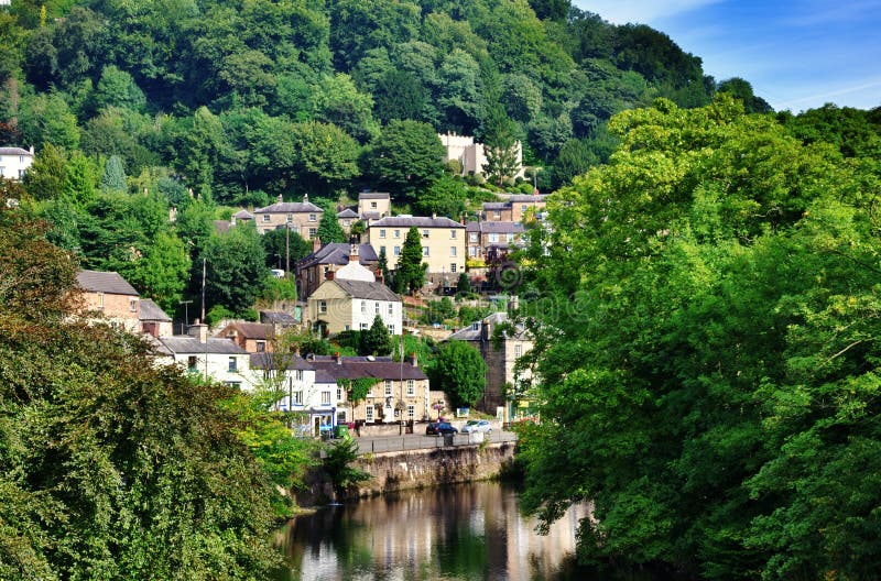 Matlock Bath And River Derwent Stock Image - Image of destination ...