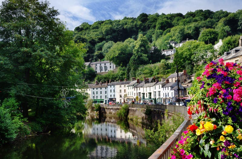 Matlock Bath and River Derwent Stock Image - Image of destination ...