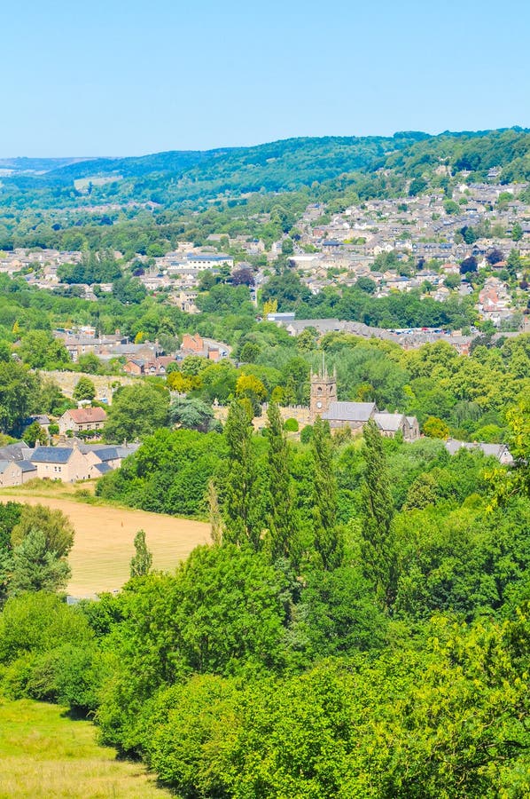 Matlock, Peak District, England Stock Image - Image of cliffs, fence ...