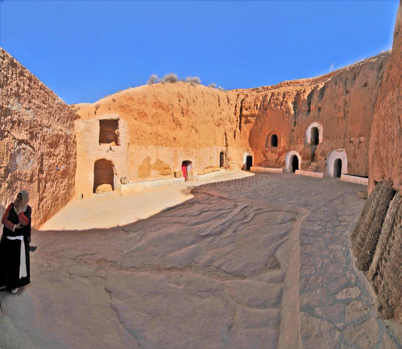 Matmata in Tunisia with Traditional Underground Troglodyte Structures ...