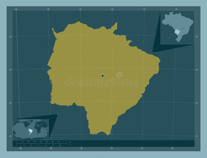 Mato Grosso Do Sul, Brazil. Solid. Capital Stock Photo - Image of ...