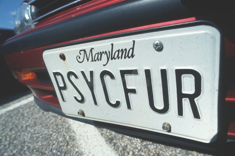 Matrícula en Maryland fotografía editorial. Imagen de coche - 23168217