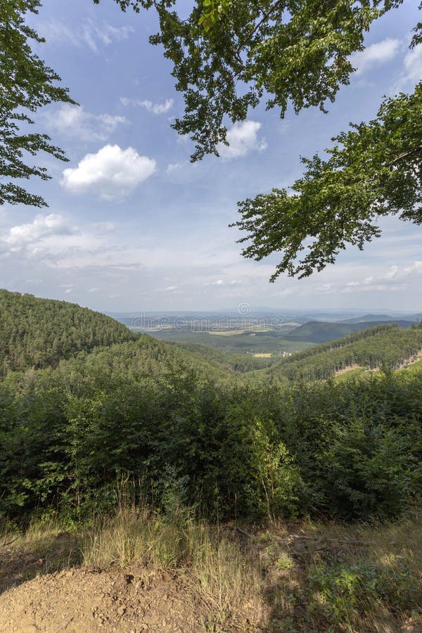 Matra Mountains View from the Medieval Castle of Kisnana Stock Photo ...