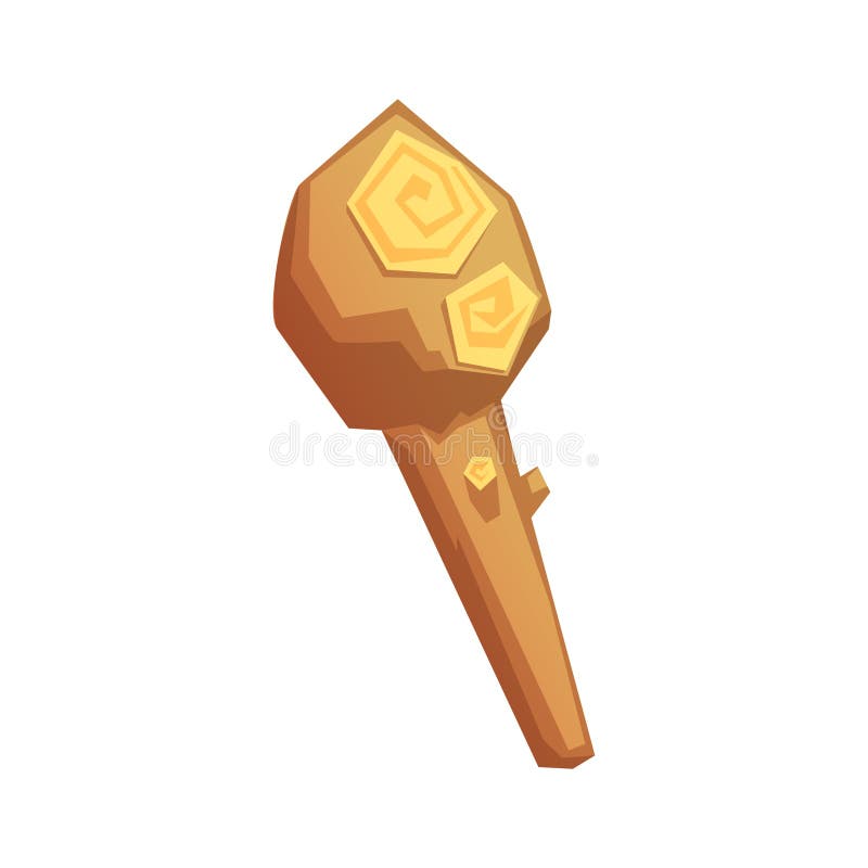 Matraca De La Edad De Piedra, Ejemplo Del Vector Ilustración del Vector ...