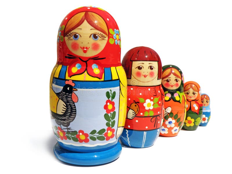 Matreshka doll stock image. Image of assemble, babushka - 9509291