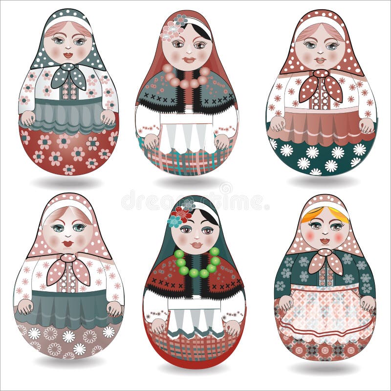 Russian Traditional Puppet Stock Illustrations – 74 Russian Traditional ...
