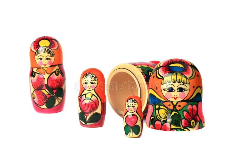 Matreshkas stock photo. Image of nesting, russian, open - 18609918