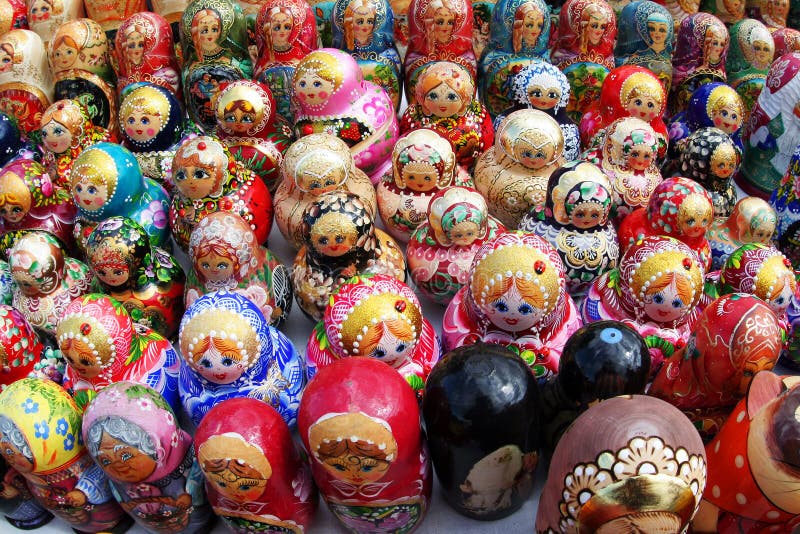 Matrioskas stock photo. Image of trade, craftwork, matrioshka - 18976536