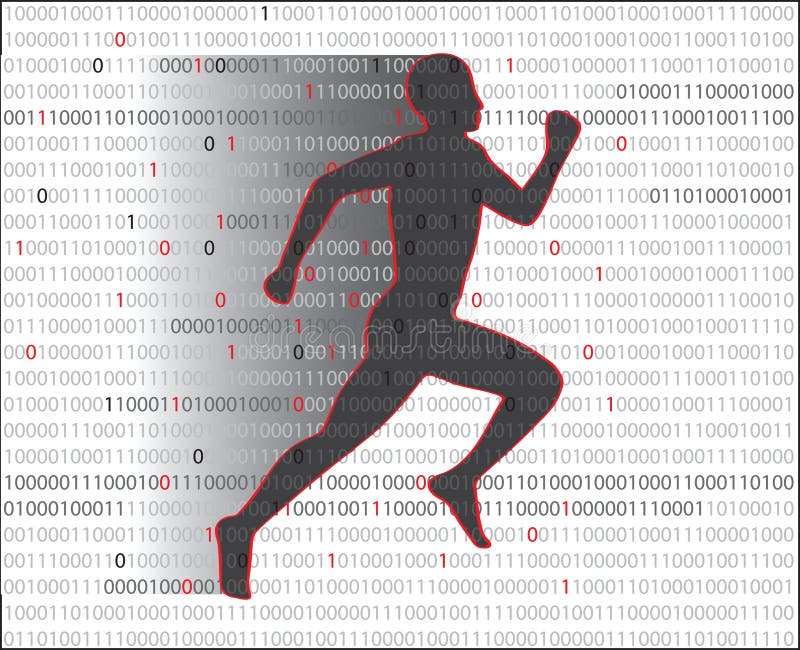 Matrix stock vector. Illustration of silhouette, grey - 13975938