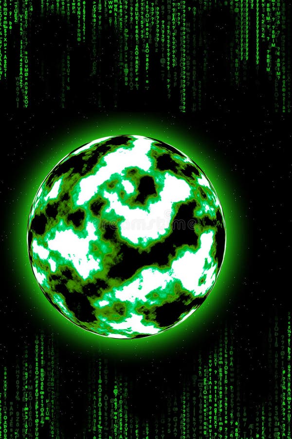 Matrix Planet stock illustration. Illustration of portal - 22536358