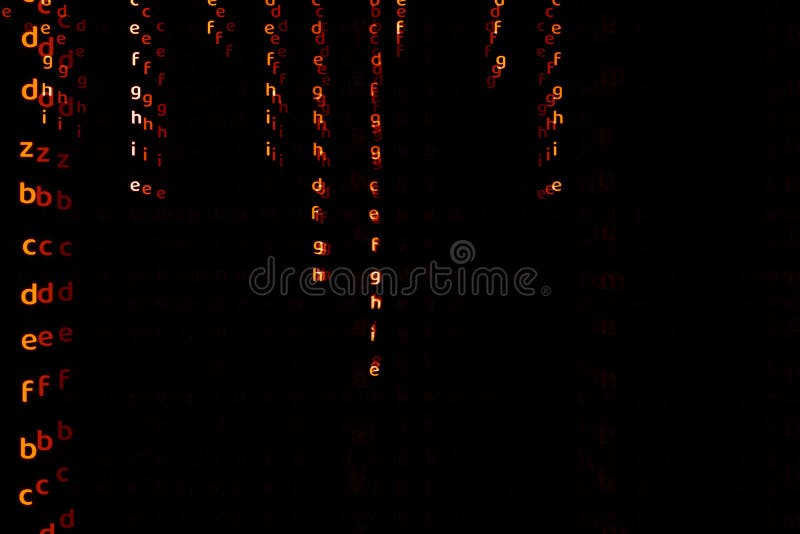 Matrix Alphabet Deep Dimension Hot Tone Abstract Text Effect Motion ...
