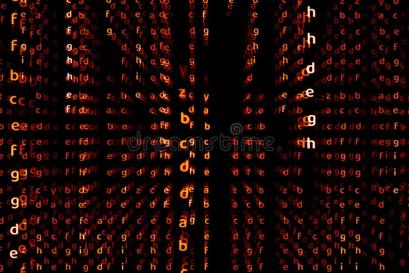 Matrix Alphabet Deep Dimension Hot Tone Abstract Text Effect Motion ...