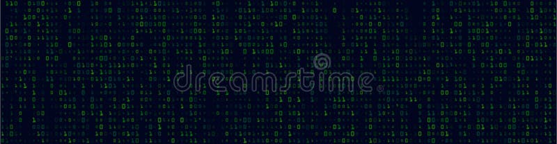 The Matrix. a Background with a Chaotic Arrangement of Numbers Stock ...