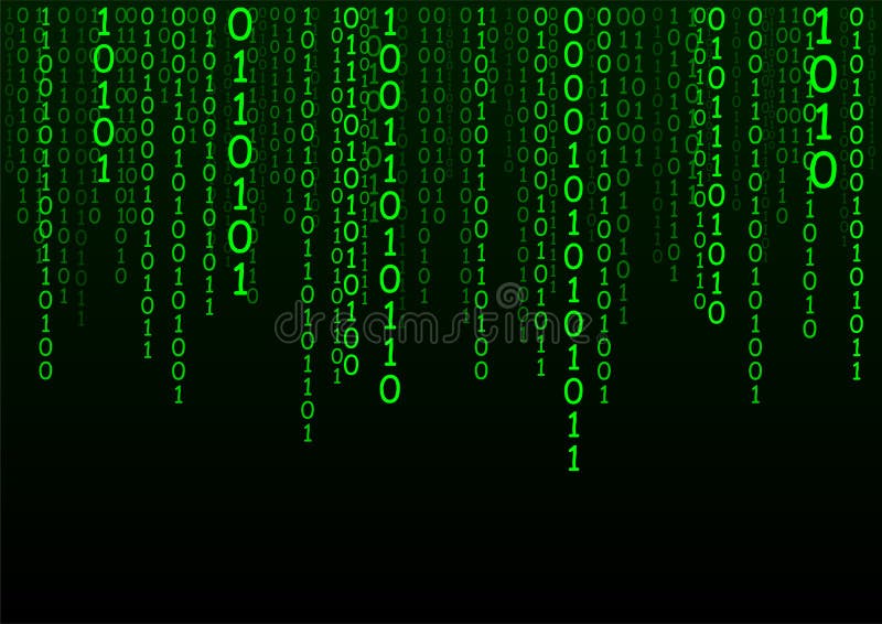 Green Falling Matrix Code Stock Illustrations – 412 Green Falling ...