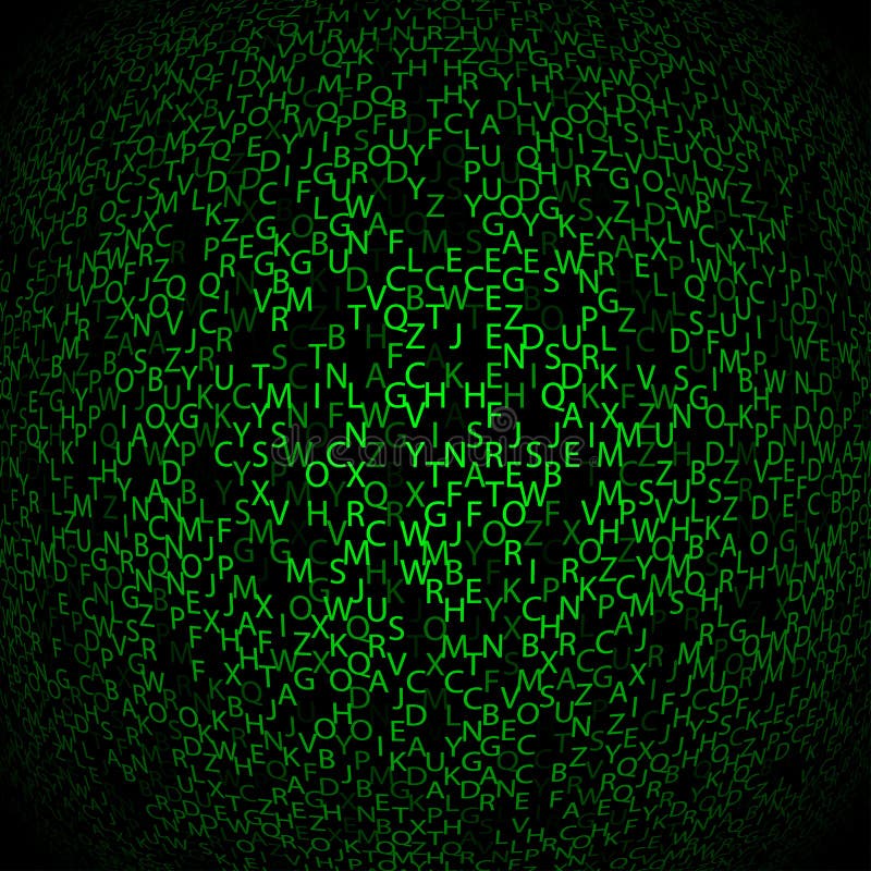 Matrix Background with the Green Symbols, Motion Stock Vector ...