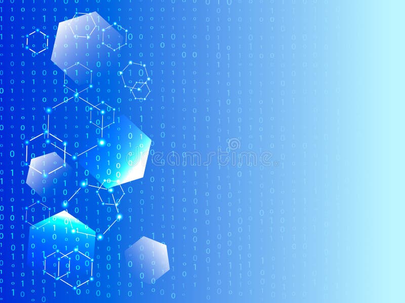 Matrix Background. Vector Illustration for Banner or Poster Stock ...