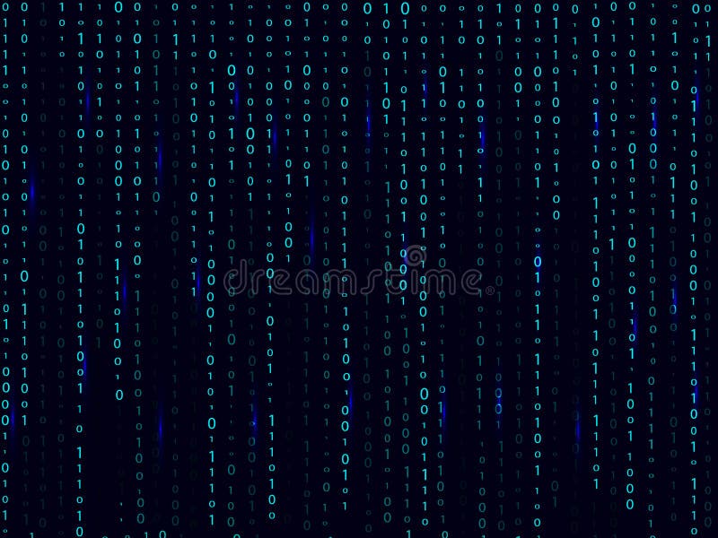 Matrix Red Background. Vector Illustration for Banner, Card Stock ...