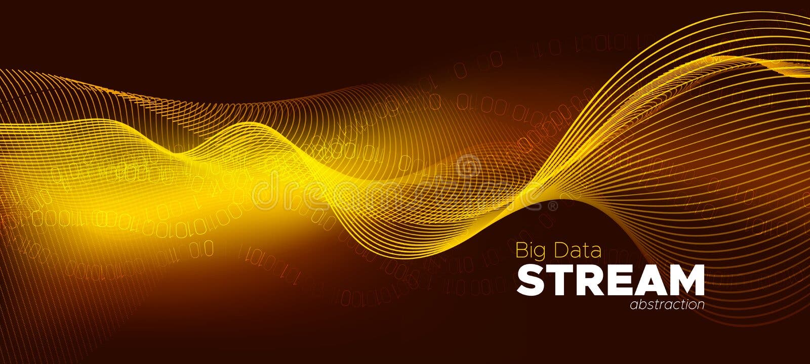 Vector Science Flyer. Matrix Data Stream Stock Vector - Illustration of ...