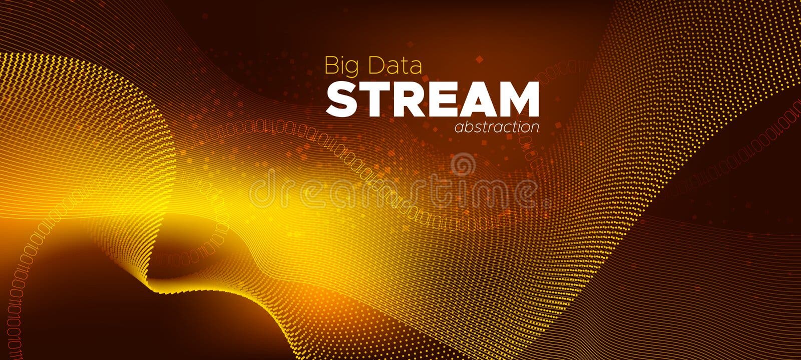 Vector Science Flyer. Matrix Data Stream Stock Vector - Illustration of ...