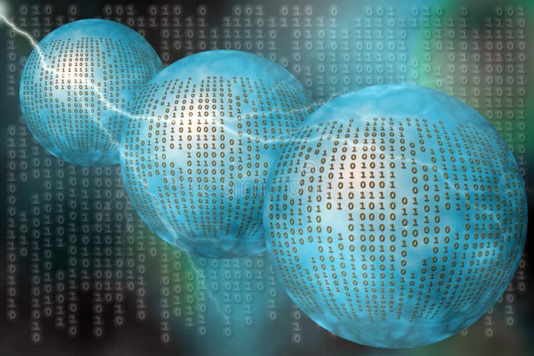 Matrix, binary code. stock illustration. Illustration of internet - 119074