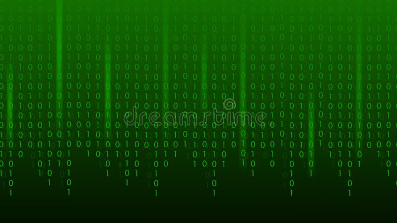 Matrix Binary Code Green Abstract Technology Background Stock Vector ...