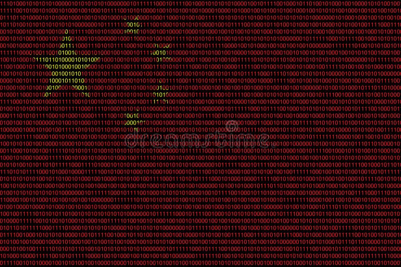 Matrix Binary Code Of Zeros And Ones In China Flag Colors Concept Of Computer Modern Technology