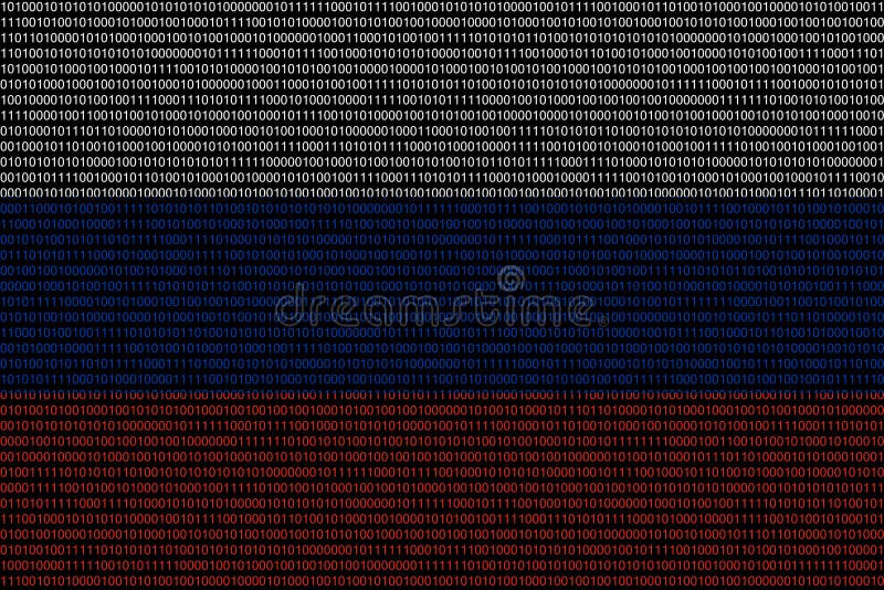 Matrix Binary Code Of Zeros And Ones In Russia Flag Colors Concept Of Computer Modern