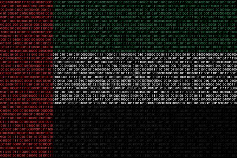 Matrix Binary Code of Zeros and Ones in United Arab Emirates Flag ...
