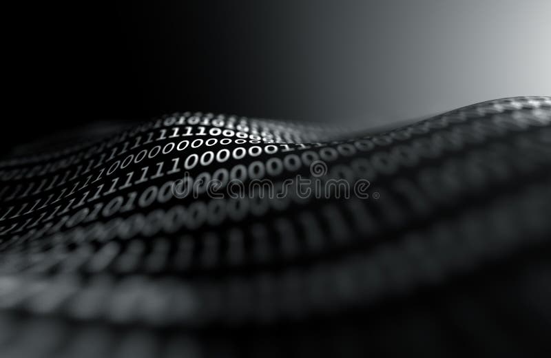 Binary code stock illustration. Illustration of electronics - 26964766