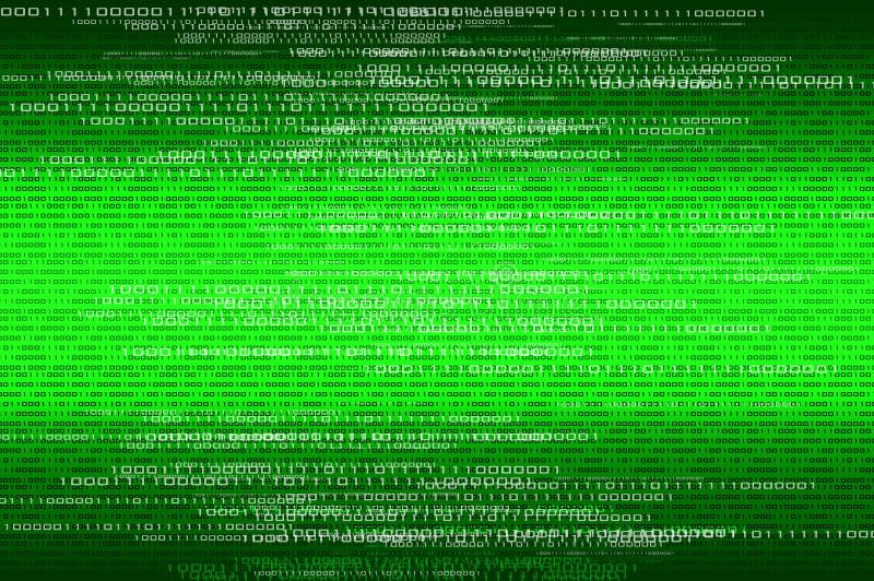 Matrix Binary Numbers Background Stock Illustration - Illustration of ...