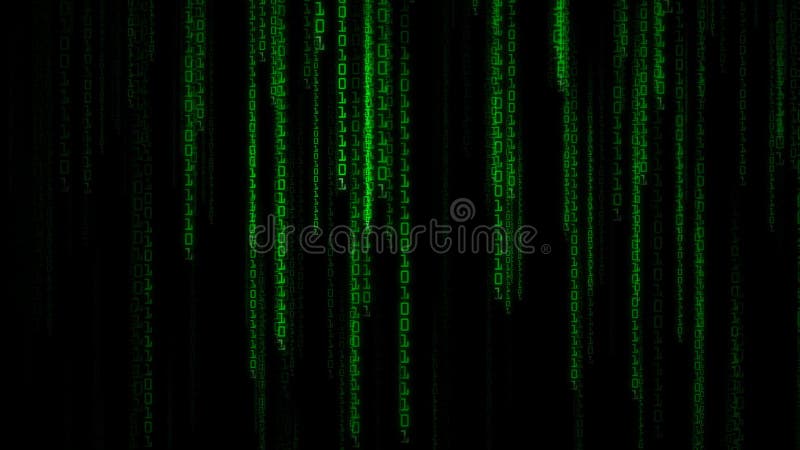 Matrix Binary Rain stock video footage. Video of matrix - 35367971