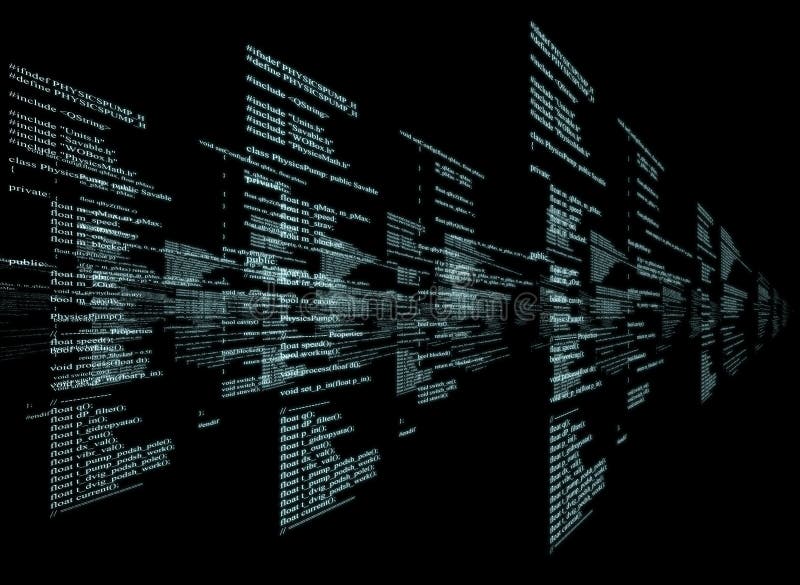Matrix on black background stock photo. Image of internet - 63410626