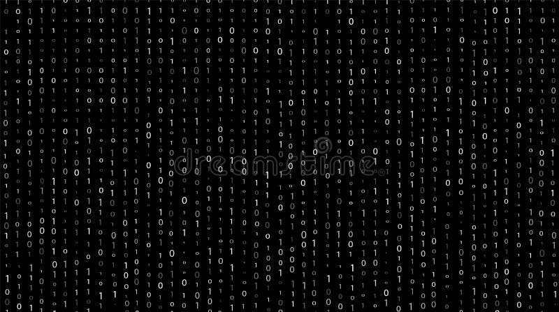 Matrix Black Background. Vector Illustration for Banner, Card Stock ...