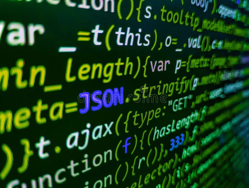 Matrix Byte of Binary Data Rian Code Running Abstract Background in Dark Blue Digital Style ...