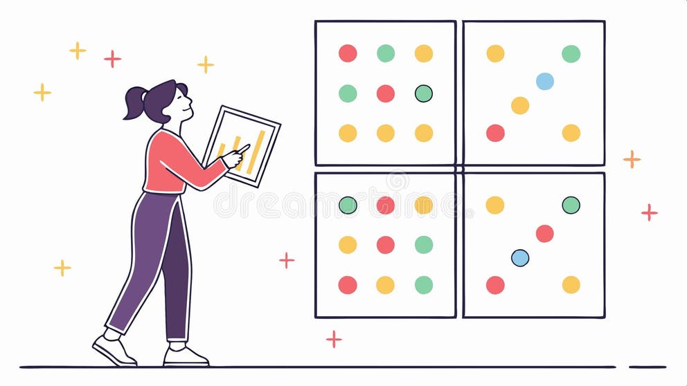 Matrix Chart, Data Grid Analysis Comparison Table Design Vector Design ...