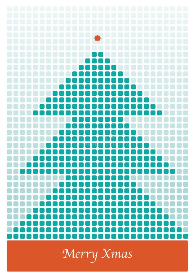 Matrix Christmas tree stock vector. Illustration of matrix - 22345539