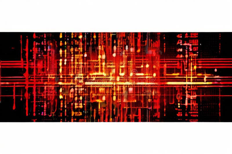 Matrix Code Abstract Art Abstract Art Pieces Encoded in Matrix C Stock ...