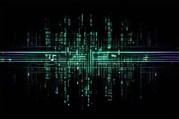 Matrix Code with Ascii Combineda Matrix Code Image with an Ascii Stock ...