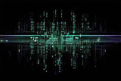 Matrix Code with Ascii Combineda Matrix Code Image with an Ascii Stock ...