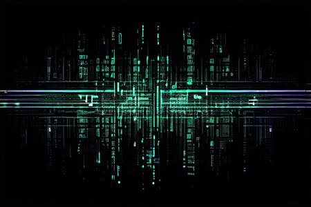 Matrix Code with Ascii Combineda Matrix Code Image with an Ascii Stock ...