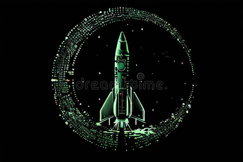 Matrix Code Ascii a Digital Stream of Matrix Code Forming the Sh Stock ...