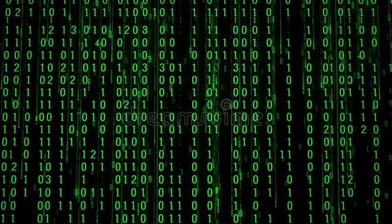 Matrix Code Digital Rain. Green Data Stream Background Design, Stock Photo, Generative AI Stock ...