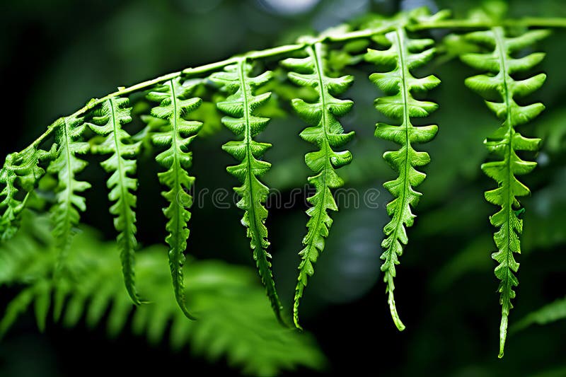 Matrix Code Fern Fronds Transforms Fern Fronds into a Digital Ma Stock ...