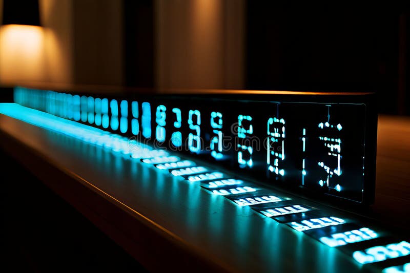 Matrix Code Lighting Strips Lighting Strips with Matrix Code Pa Stock ...